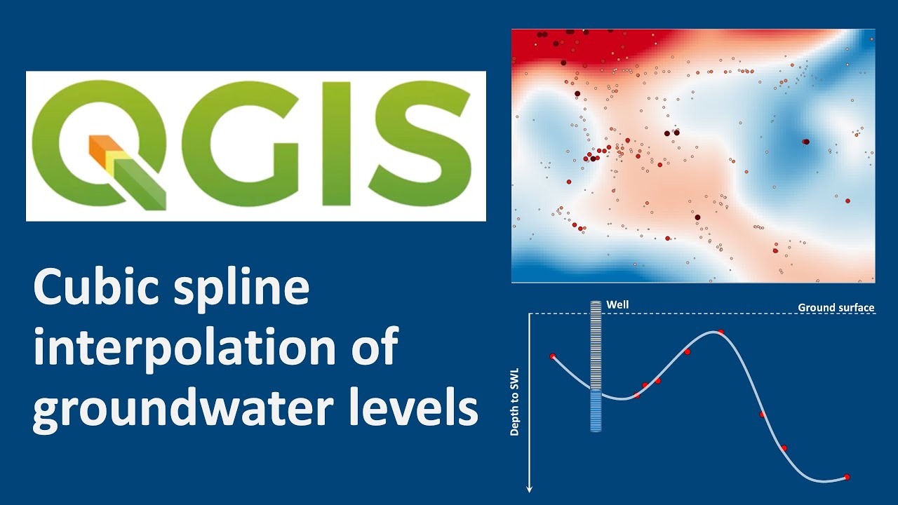 QGIS 101: Cubic Spline Interpolation of static water levels - YouTube