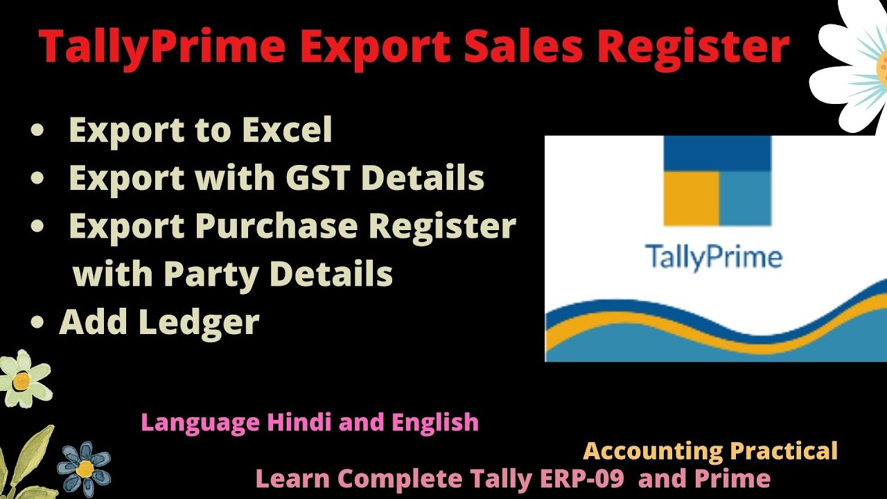 Export Sales and Purchase Register to Excel with GST Details. View ...