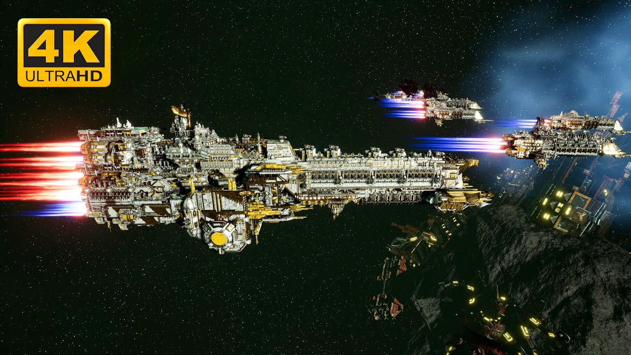 Imperial Navy vs Tau Merchant Fleet - Skalgrim Mod - 4K Quality ...