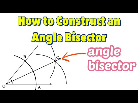 How to Construct an Angle Bisector - YouTube