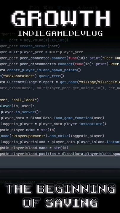 Growth Daily GameDevLog [178] - Saving function again? #devlog #gamedev #godot4 #gaming # ...