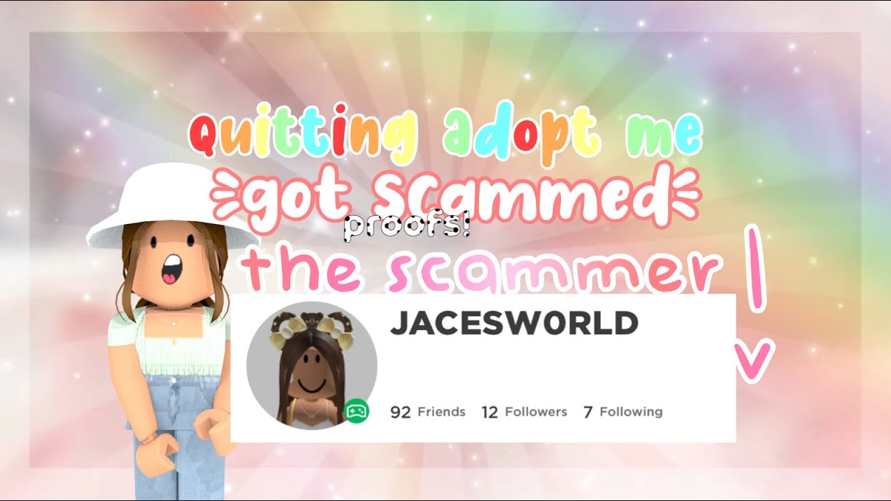 Quitting roblox adopt me!*GOT A BIG FAT SCAM**Im not sad lol ...
