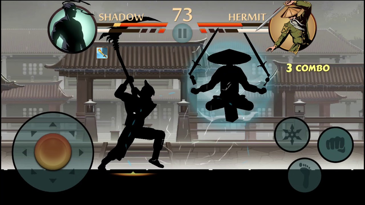 Shadow fight 2 special edition.Shadow+Sensei vs Hermit Act 2. - YouTube