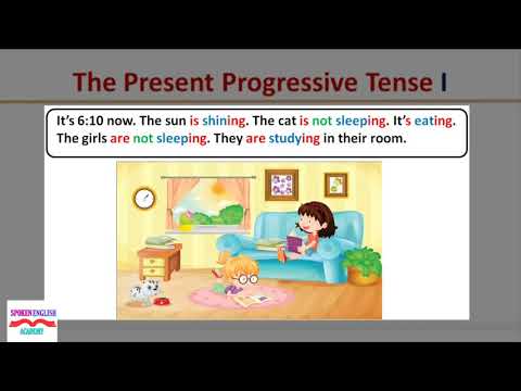What is present progressive tense with examples ( Part 1 of 2) - YouTube