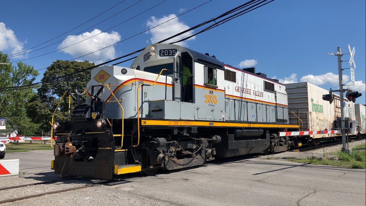 Genesee Valley Alco RS32 Working Hard On The Falls Road Railroad In ...