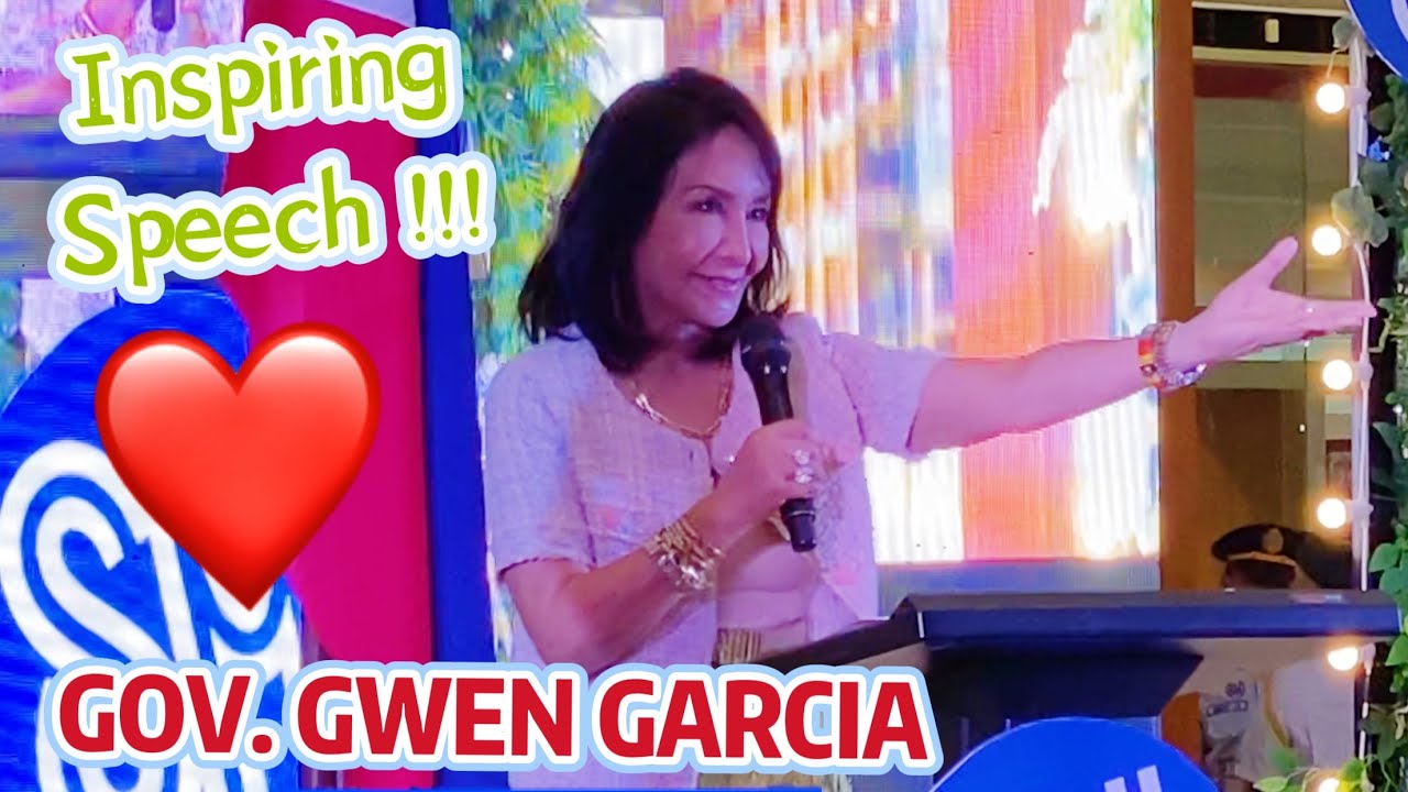 GOV. GWEN GARCIA Inspiring Speech in ONE CEBU EXPO at SM Seaside Cebu ...