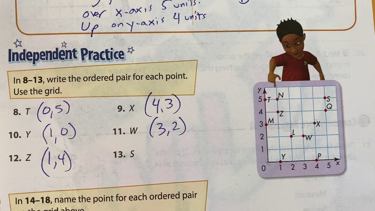 enVision Math Lesson 14.1 : Coordinate System - YouTube