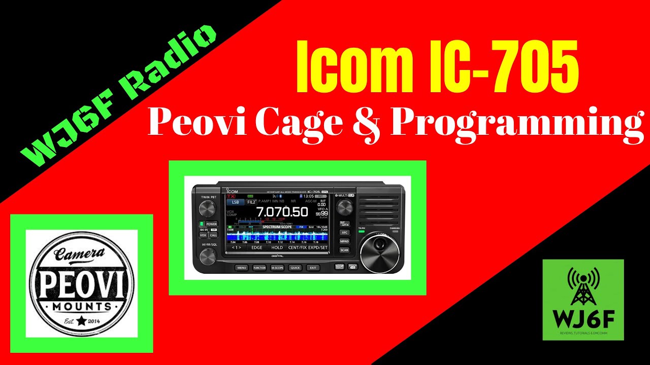 Icom IC-705 Overview, Peovi Cage and Programming - YouTube