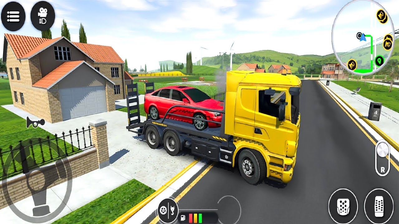 Car Transporter Tow Truck - Drive Simulator 2 #7 Android Games - YouTube