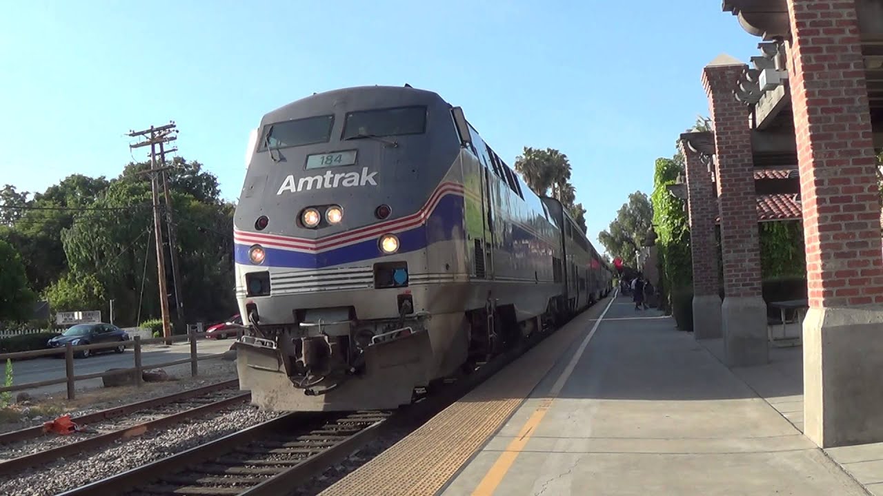 Railfanning San Juan Capistrano, CA 4/11/15: Amtrak 582 departs with ...