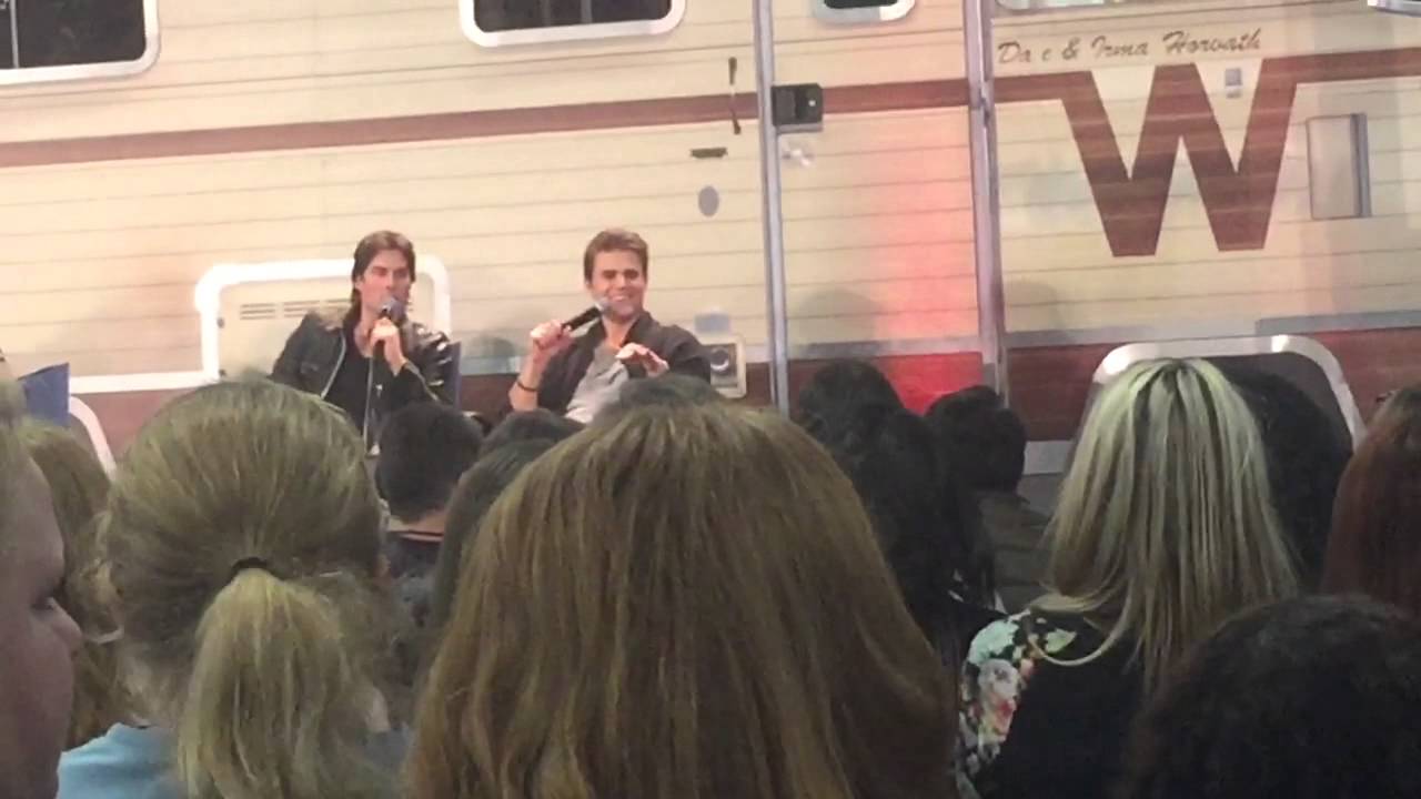 Damon and Stefan Vampire Diaries panel Walker Stalker Con 2015 NY/NJ ...