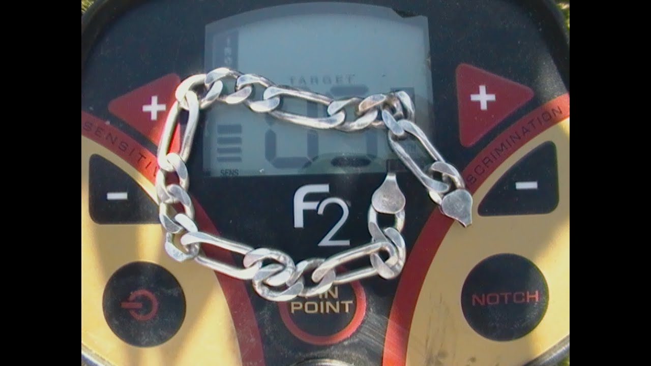 Fisher F2 Metal Detector: ".925 Italy" Silver Bracelet!! - YouTube