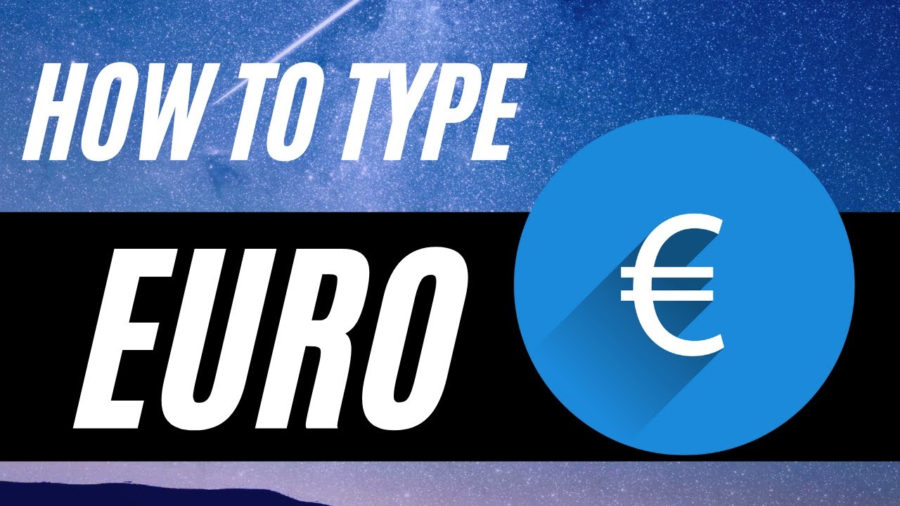 how to type euro (€) in word - YouTube