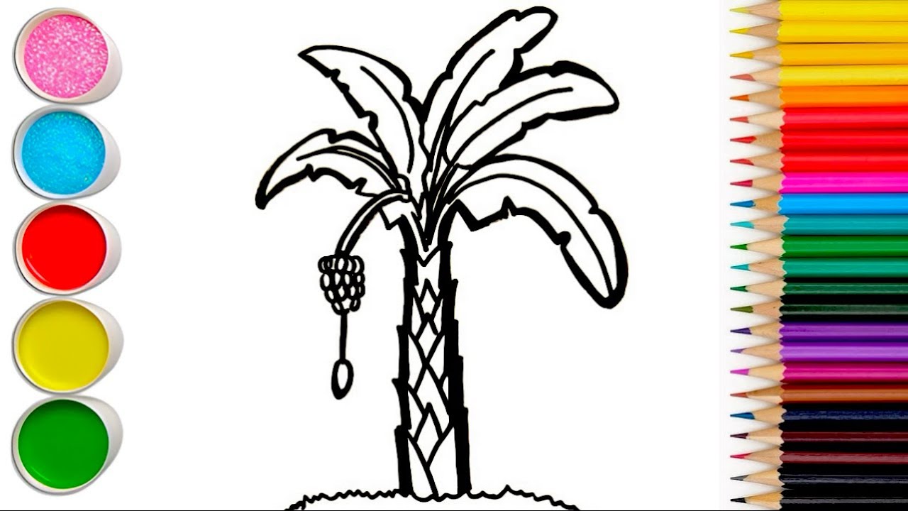 Fun Banana Tree Drawing Tutorial for Kid || Easy drawing tutorial - YouTube