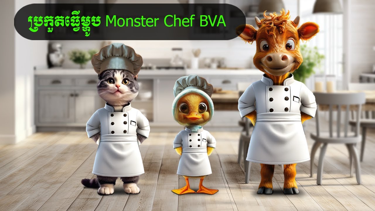 ប្រកួតធ្វើម្ហូប Monster Chef BVA (Coosea) - YouTube