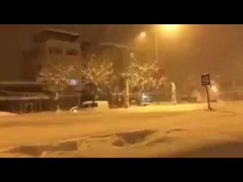 Karda yüzen adam sivas