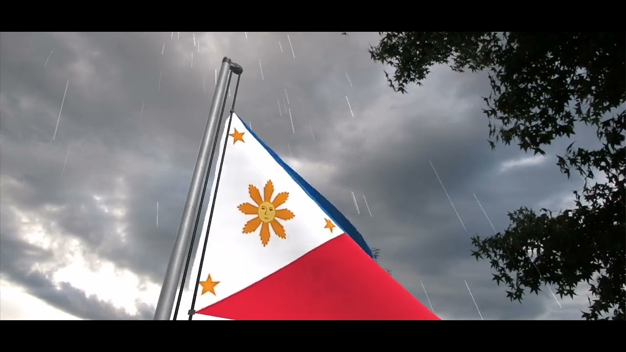 Philippines flag rizal day original flag by emilio aguinaldo - YouTube