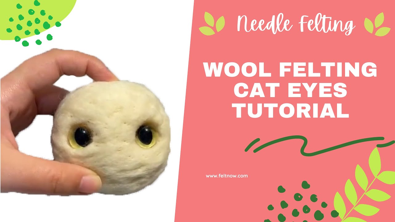 Wool Felting Cat for Beginners | How to Felting a Realistic Cat Head ...
