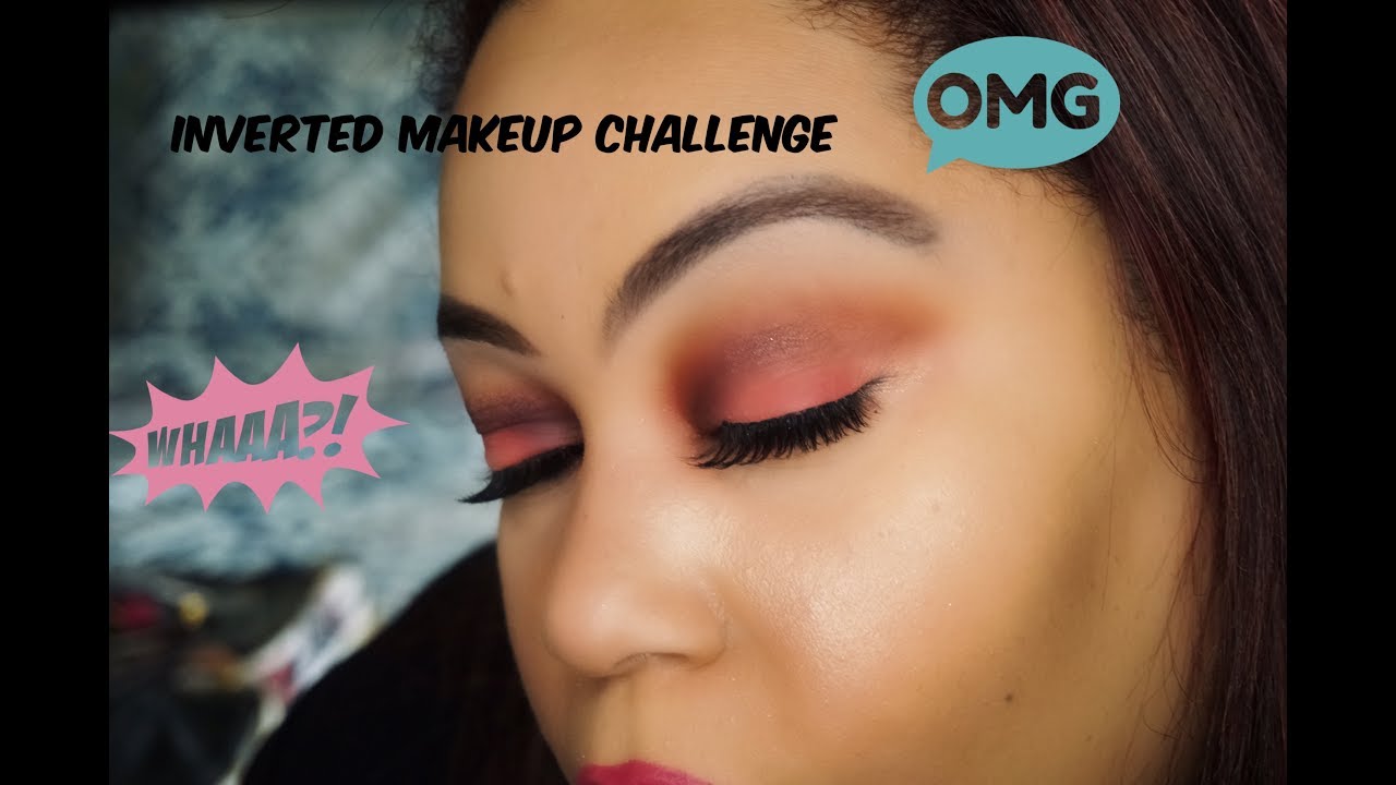 The Inverted Makeup Challenge! - YouTube