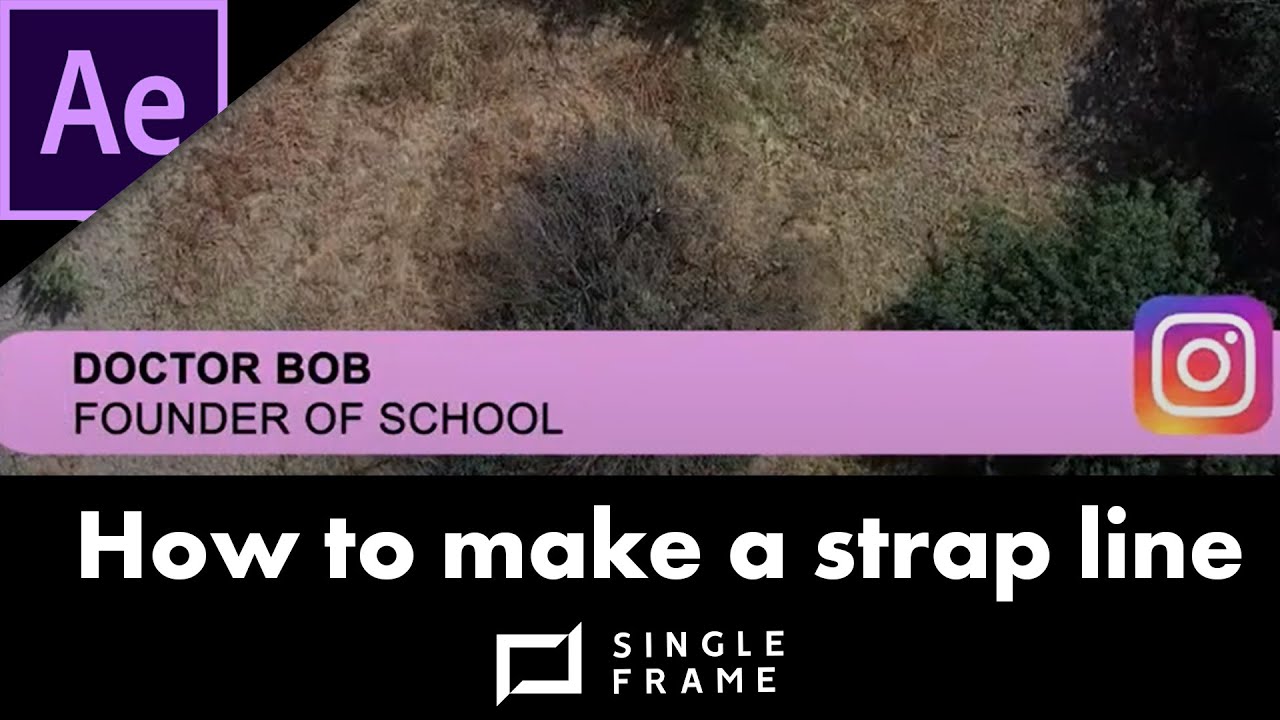 How to make a strap line - YouTube