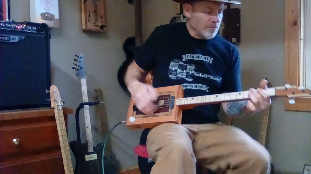 Voodoo Child Riff on 3 String Cigar Box Guitar - YouTube
