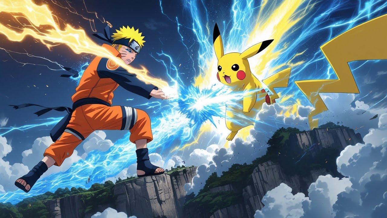 New anime Naruto and Pikachu team work#anime #viralvideo#naruto # ...