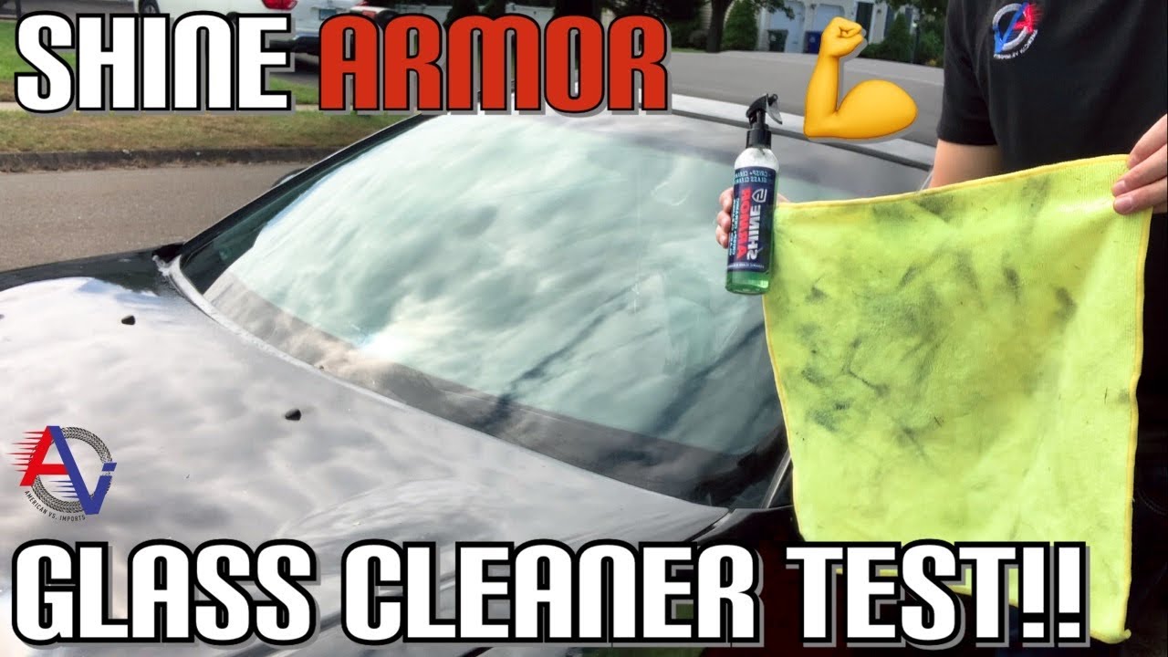 Testing Shine Armors Glass Cleaner on My 20+ Year Old Windshield ...