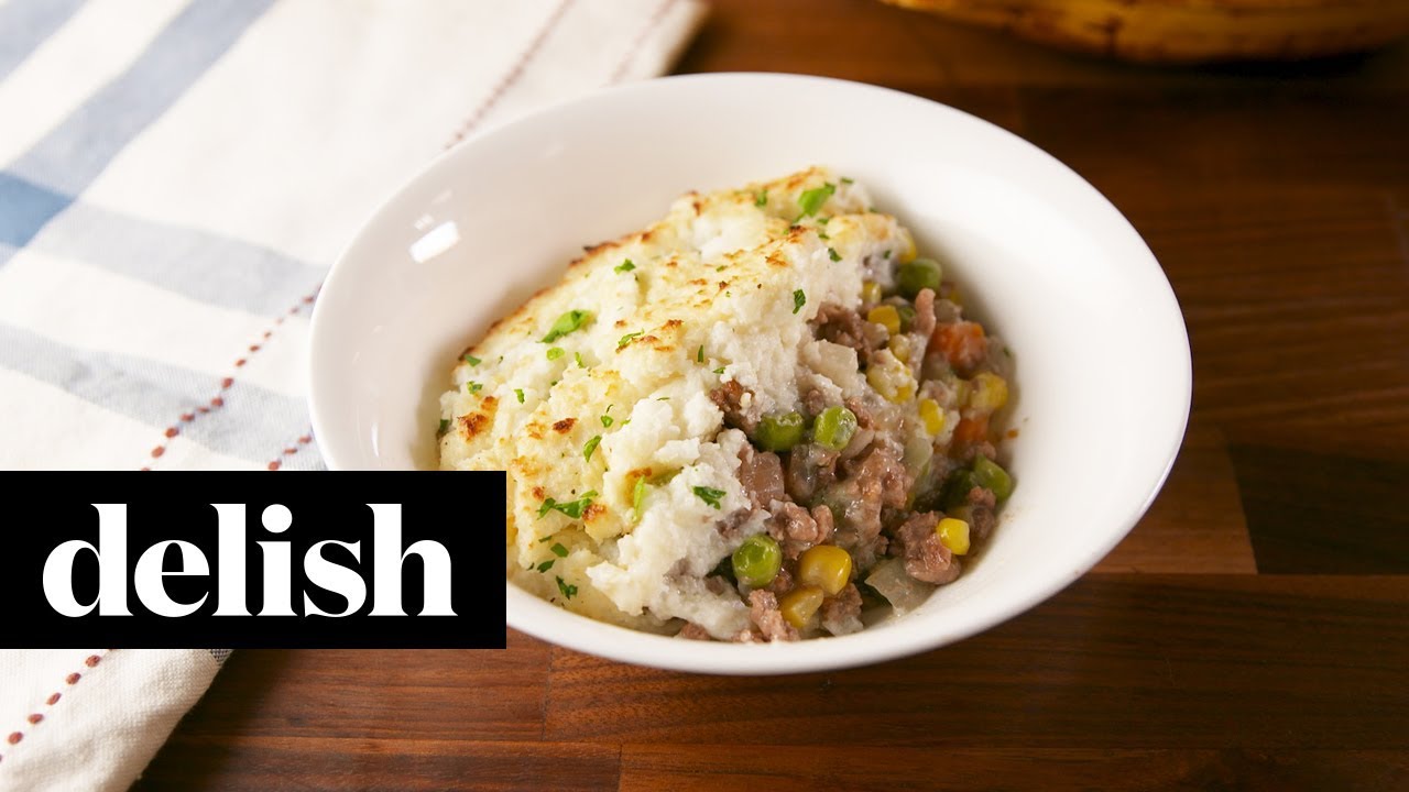 Low-Carb Shepherd's Pie | Delish - YouTube