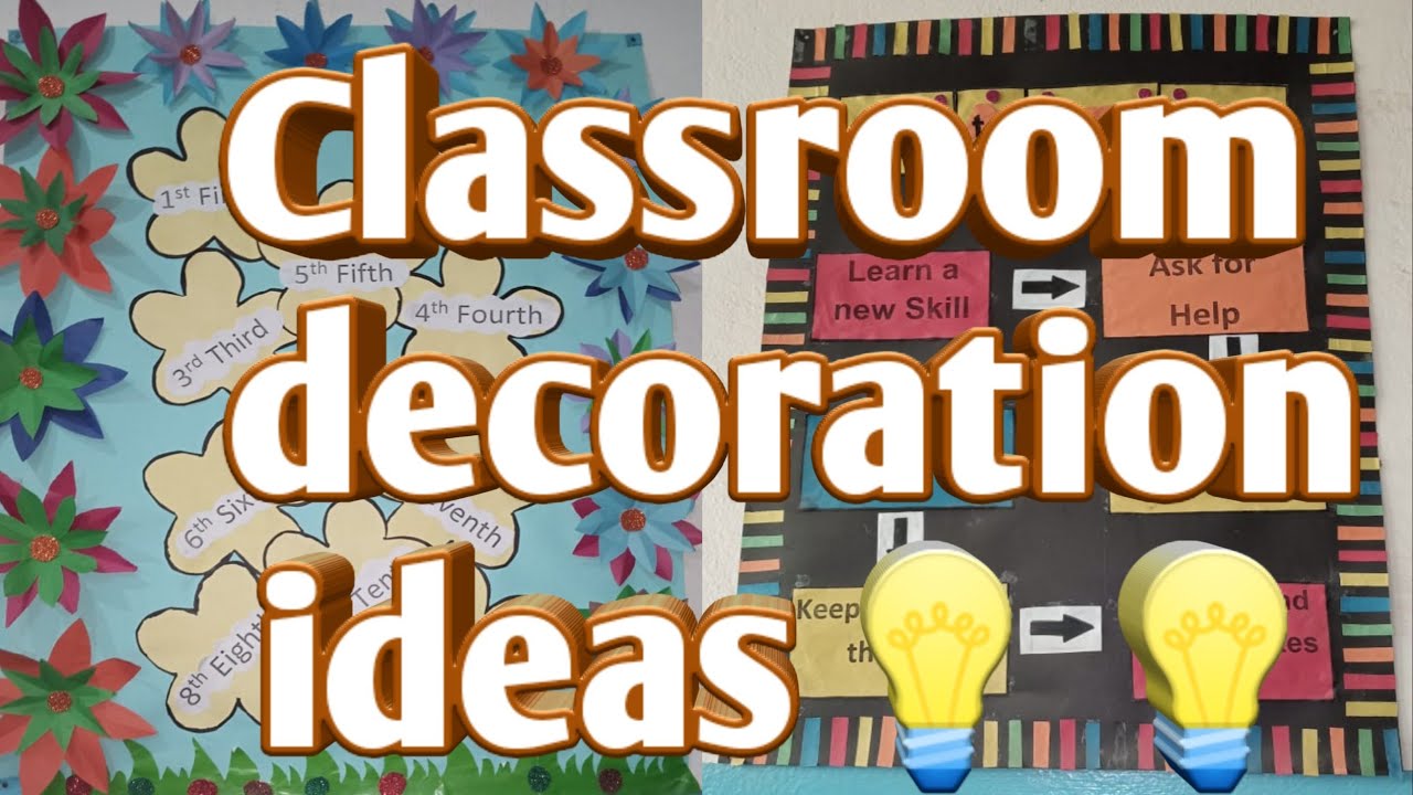 Classroom decoration ideas easy, notice board decoration ideas easy ...