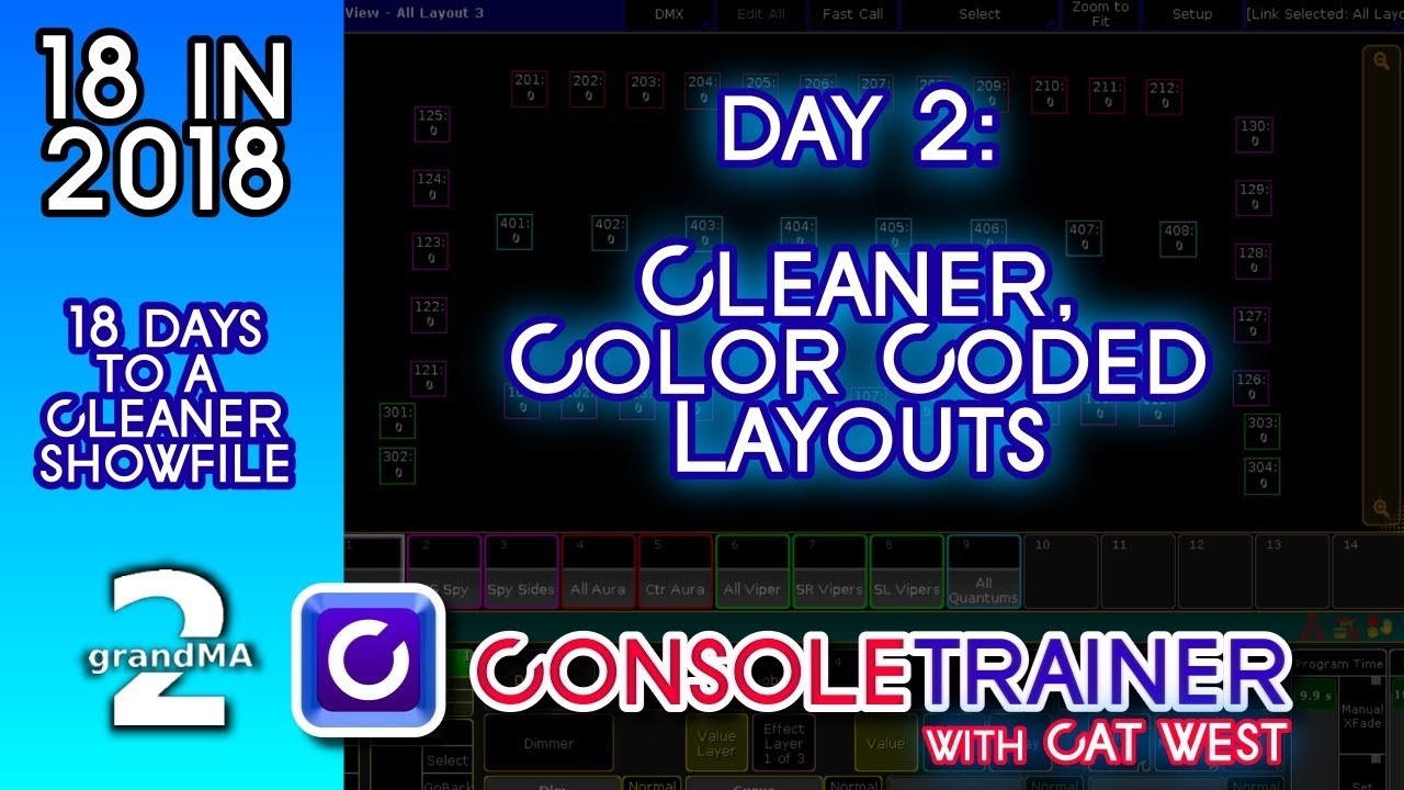18 in 2018: Day 2- Cleaner, Color Coded Layouts -- grandma2 - YouTube