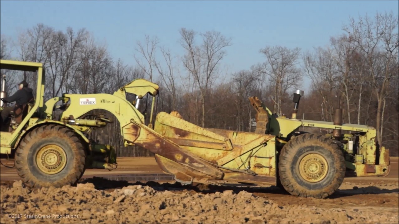 Scraper Job - Part 2 - 3x TS-14B + 6x 4-71 Detroit = NOISE - YouTube