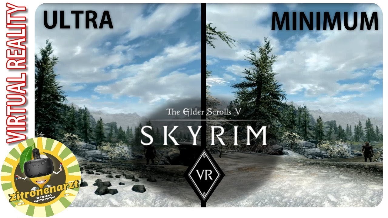 Skyrim VR graphic - Ultra vs Minimum [PC Grafik vergleich] [HTC Vive ...