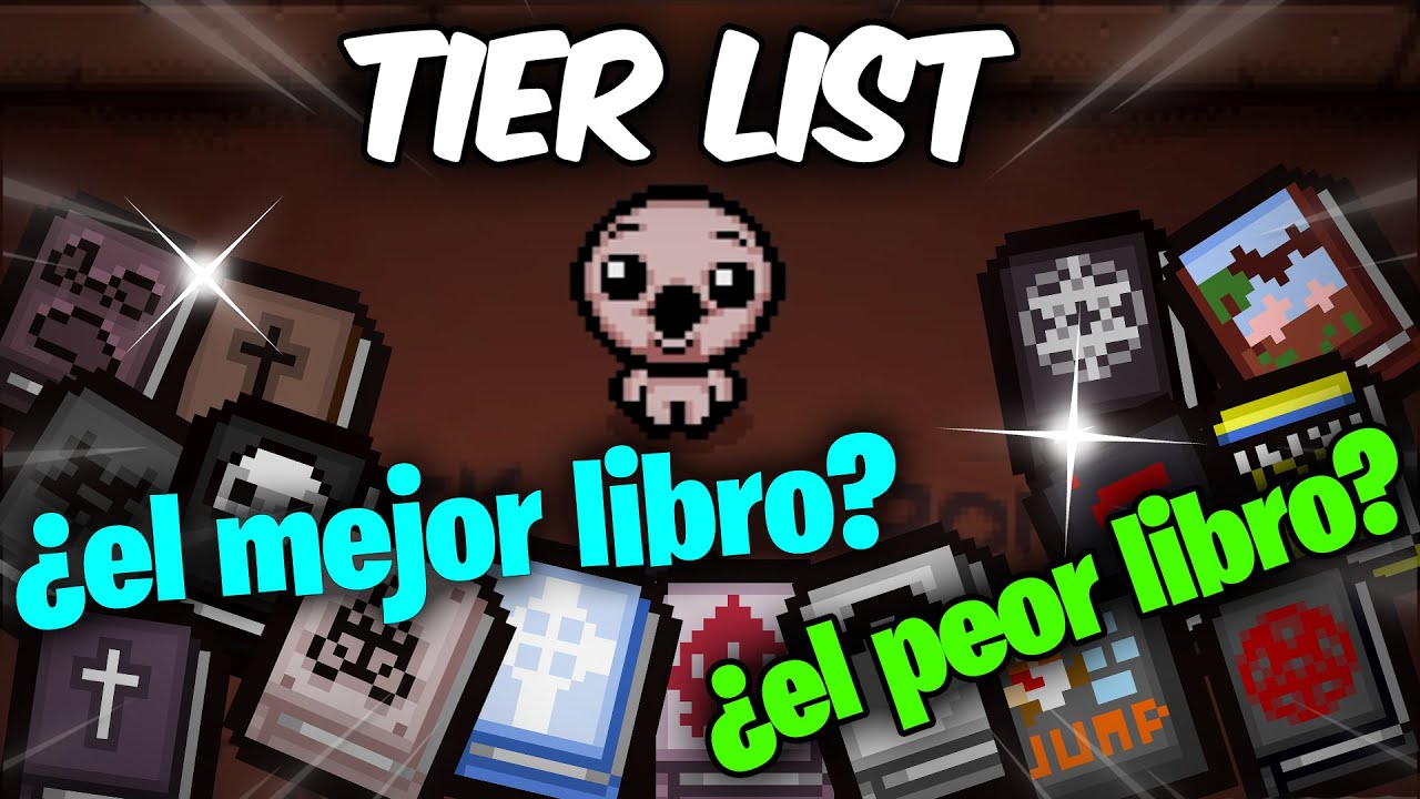 TIER LIST de los LIBROS | THE BINDING OF ISSAC | GUIA | TBOI | TUTORIAL ...
