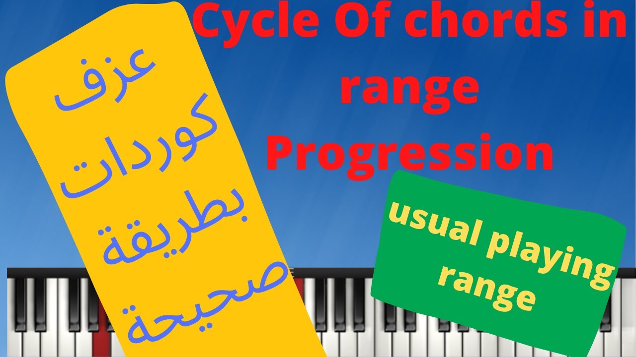 How to play cycle of chords progression in range on keyboards - YouTube