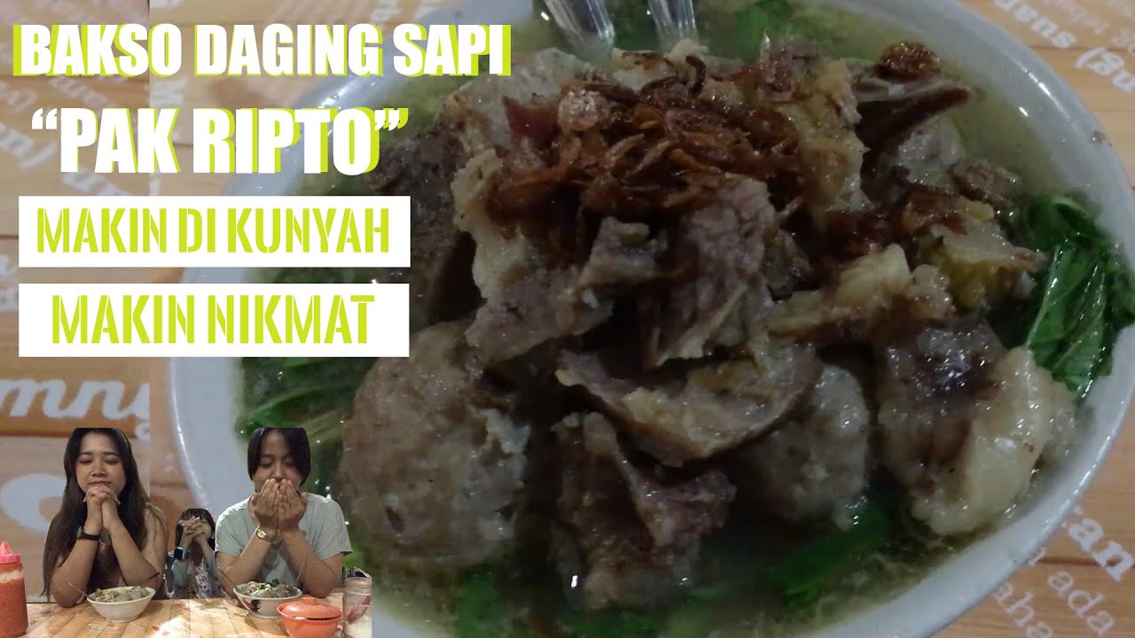 BAKSO SAPI VIRAL!!! PAK RIPTO LESANPURO SEMARANG - YouTube