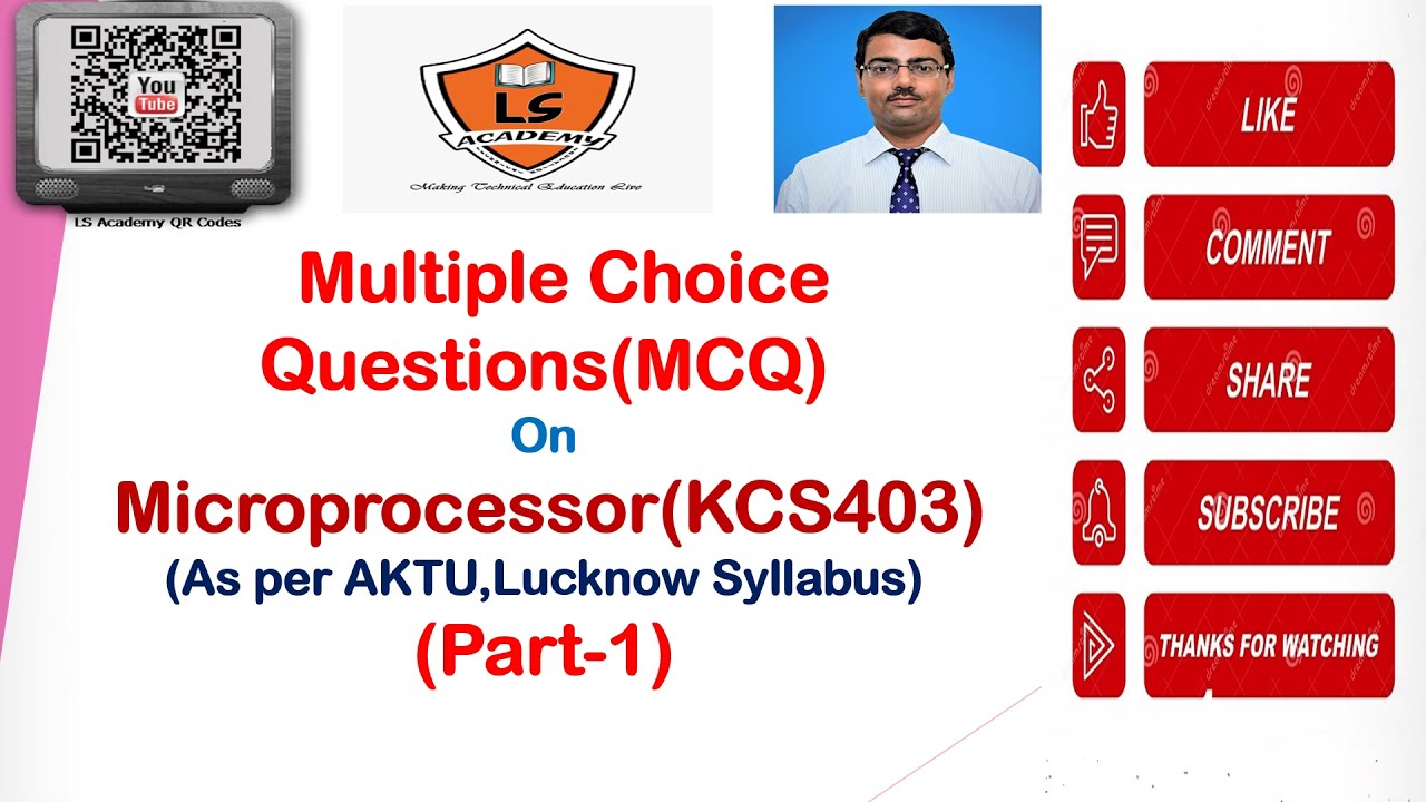 AKTU EXAM 2020-21| Microprocessor | MCQ | PART-1 |KCS403| Multiple Choice Questions - YouTube