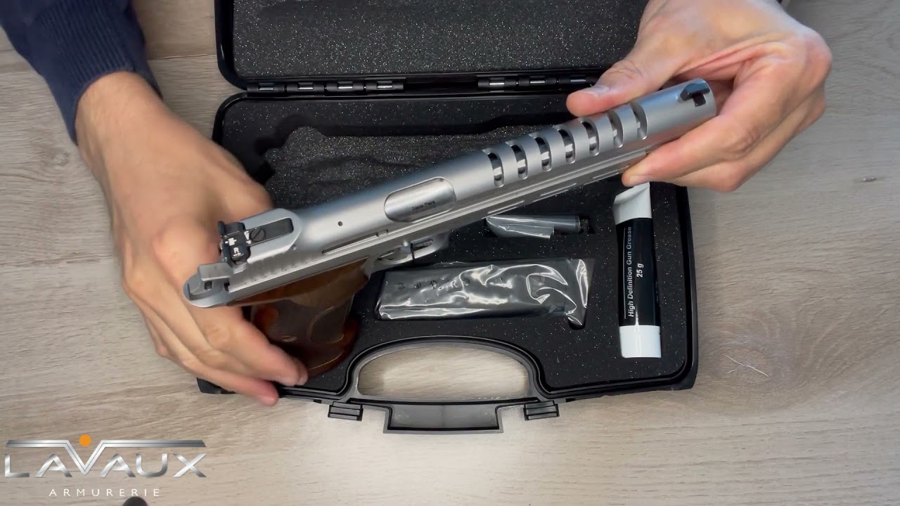 Unboxing Sig Sauer P210 Super Target Skeleton version Silver calibre ...