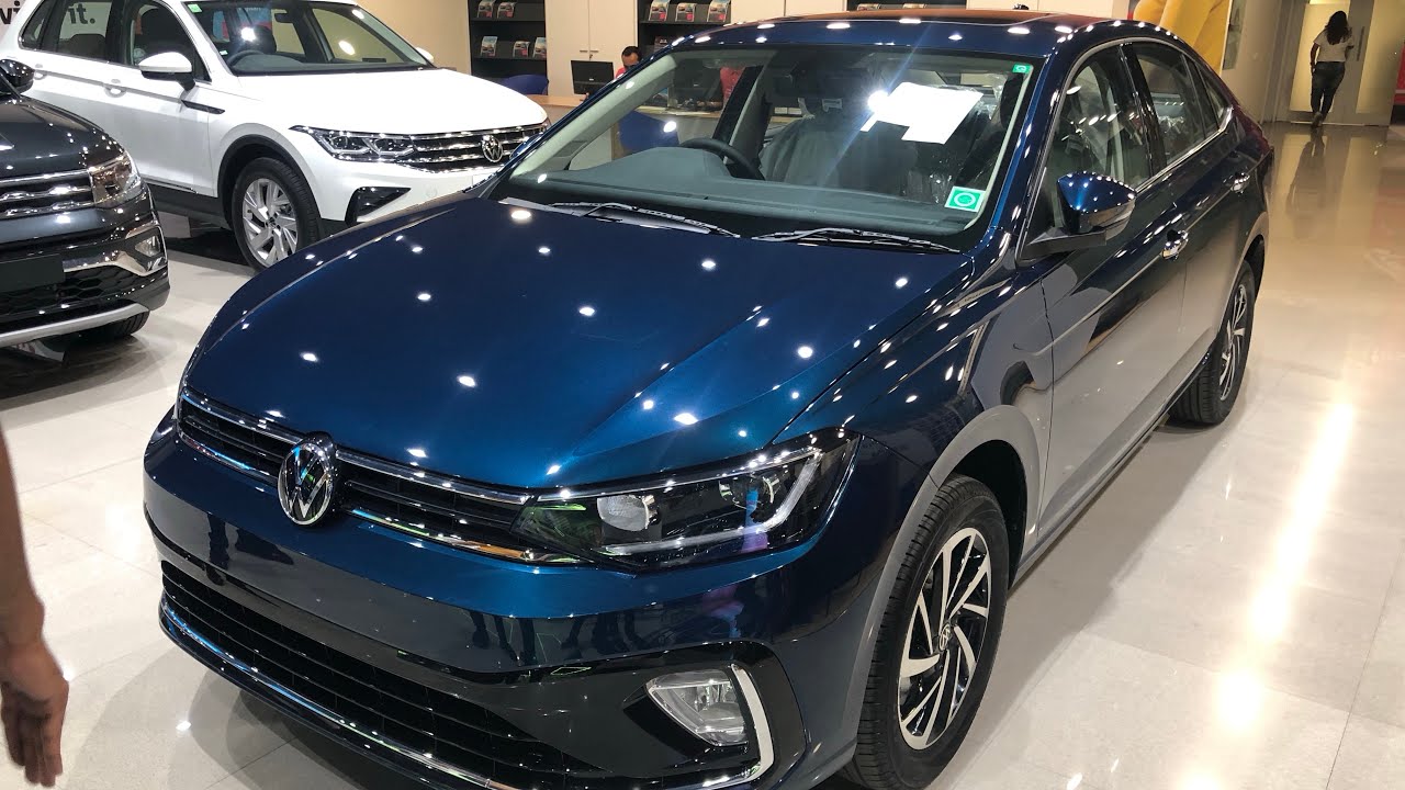 New volkswagen Virtus new blue colur - YouTube