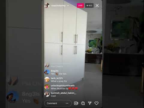 Coach Stormy Instagram Live