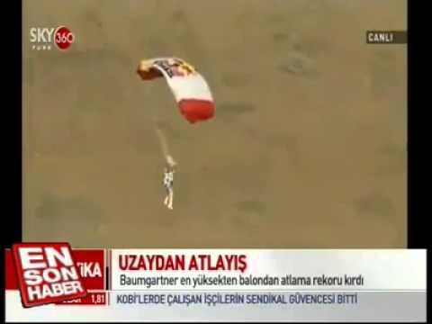 Felix Baumgartner Uzaydan Dünyaya Atlayış