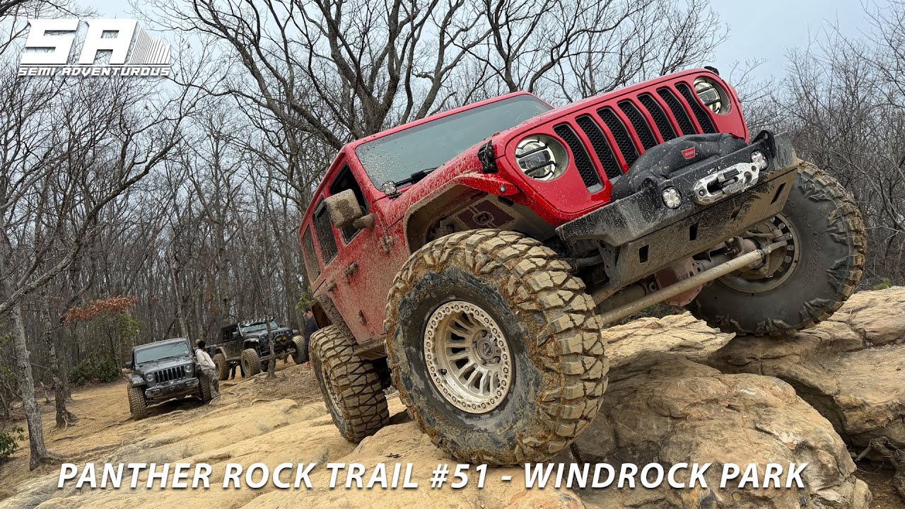 Windrock Park Adventure: Trail 51 to Panther Rock Overlook in 3 Jeeps ...