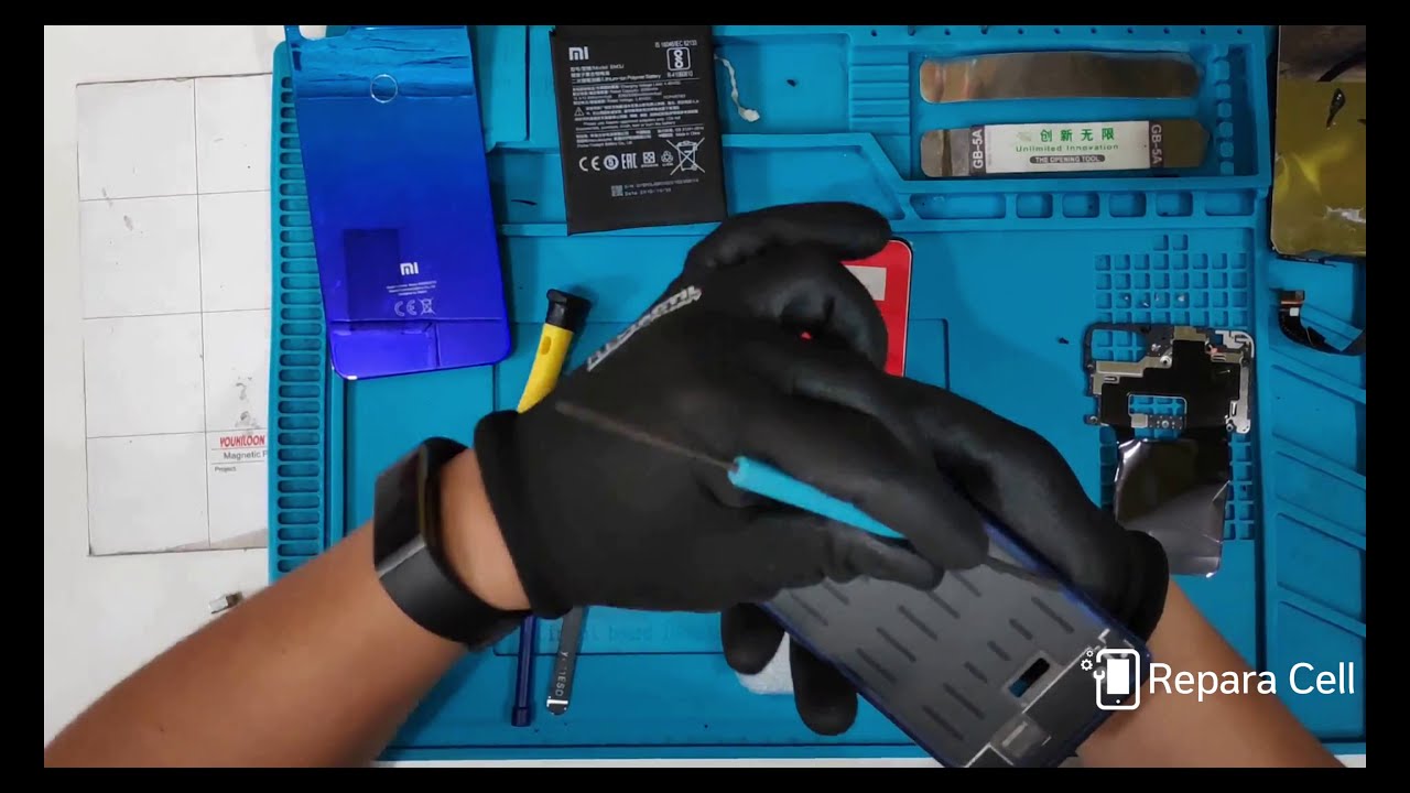 Como trocar a tela do Xiaomi Mi 8 Lite Lcd Display. Remover tirar a ...