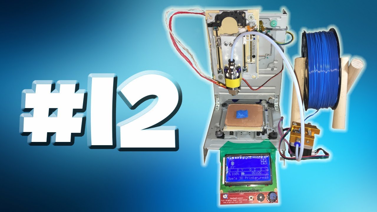 Making a CD-ROM 3D printer - entry 12 - YouTube