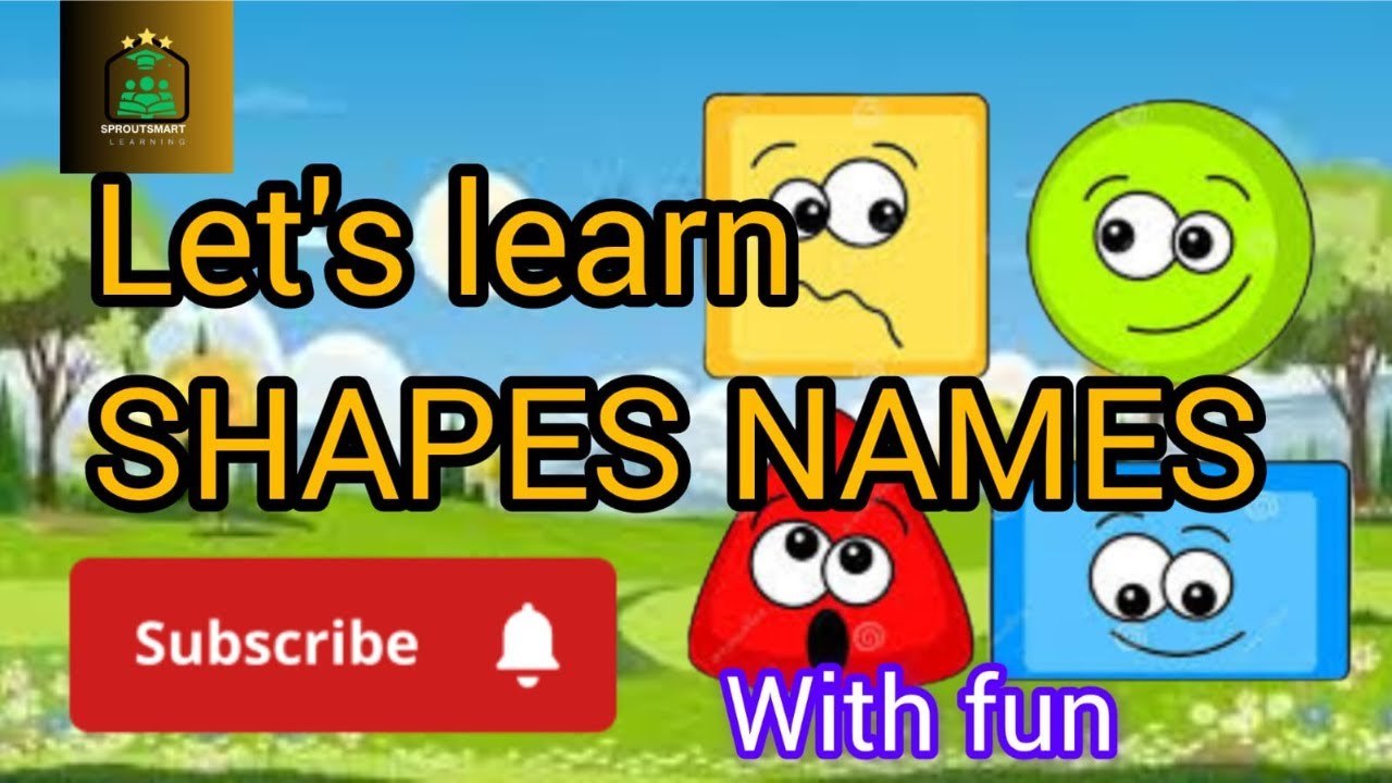 Let's learn shape names ||circle,oval,triangle,rectangle,Square ||# ...