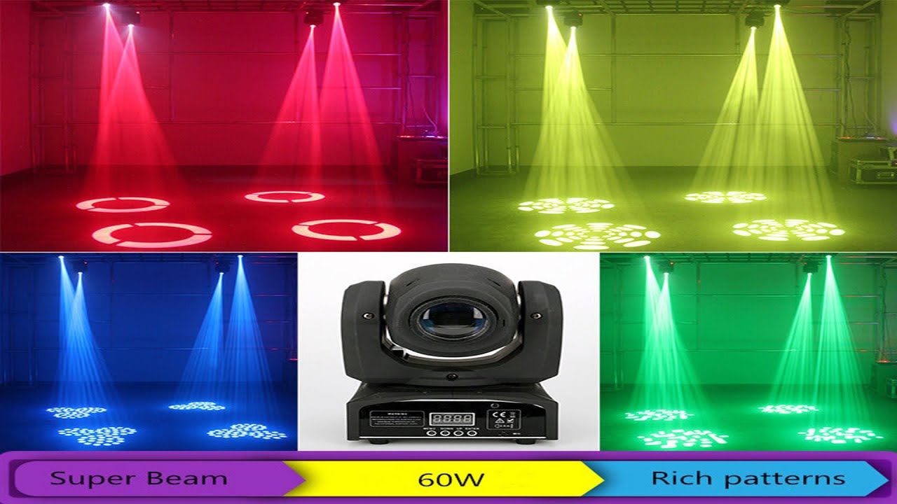 10W/30W/60W moving head spotlight stage lighting - YouTube