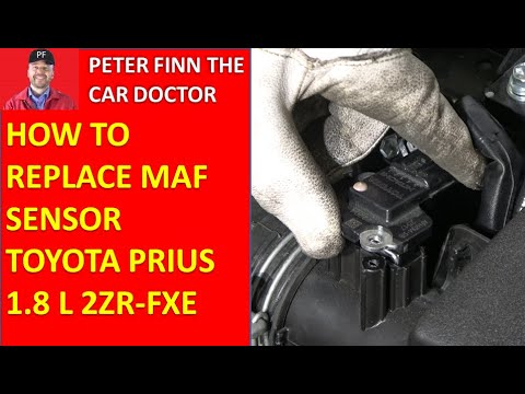 How to replace MAF sensor Toyota Prius 1.8 L 2ZR-FXE I4 gasoline hybrid ...