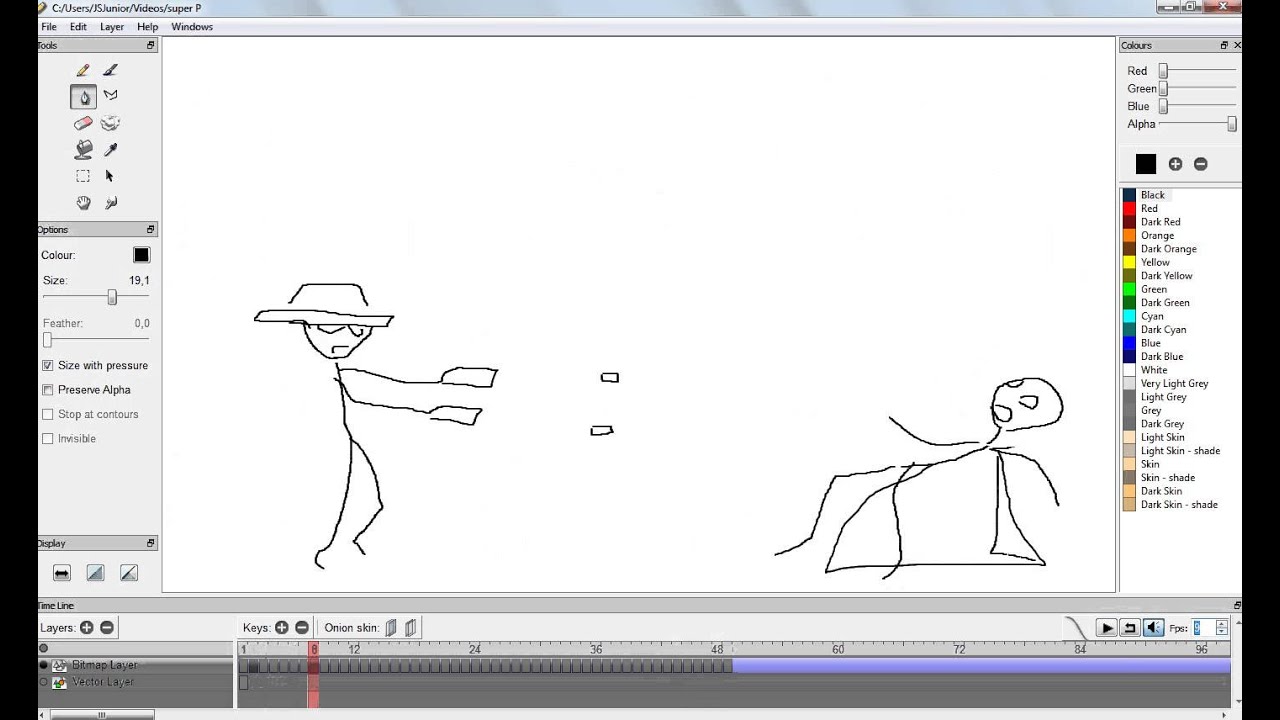 Desenho animado no programa Pencil - YouTube