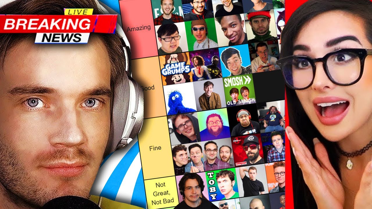Reaction Channels Tier list - YouTube