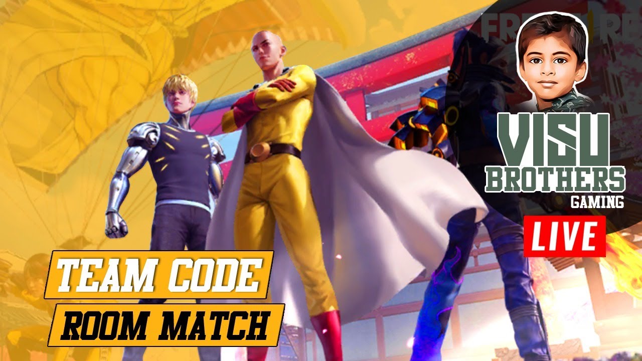 ROOM MATCH | TEAM CODE PLAY | FREE FIRE TAMIL LIVE | Visu Brothers ...