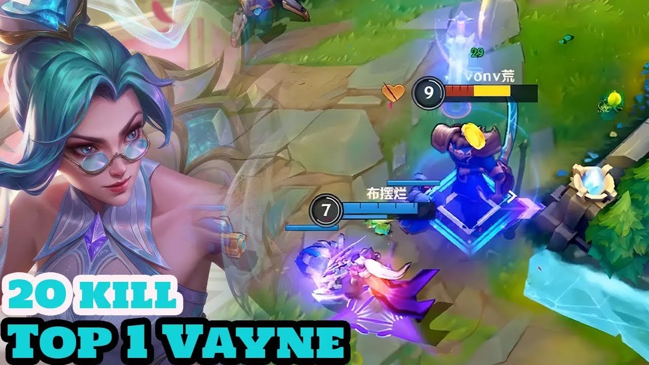 Wild Rift Vayne - Top 1 Vayne Gameplay Rank challnger - YouTube